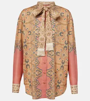 Valentino Garavani Voyage Imaginaire Cotton Muslin Blouse