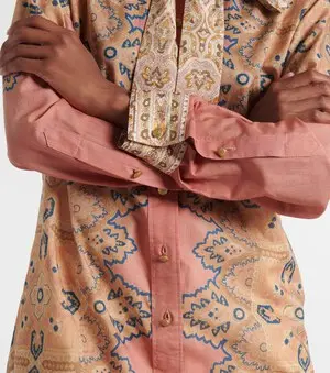 Valentino Garavani Voyage Imaginaire Cotton Muslin Blouse
