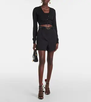 Dolce & Gabbana Knitted Silk Crop Top