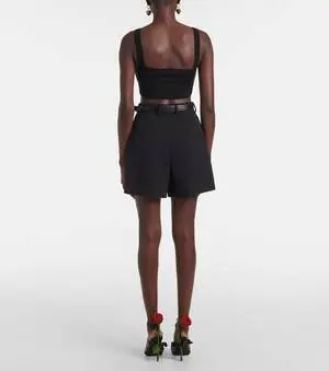 Dolce & Gabbana Knitted Silk Crop Top