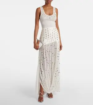 XU ZHI Embellished Tank Top