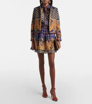 Valentino Garavani Voyage Imaginaire Vlogo Linen Blouse - Multicoloured