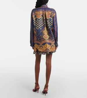 Valentino Garavani Voyage Imaginaire Vlogo Linen Blouse - Multicoloured