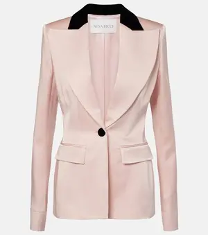 Nina Ricci Twill Double-breasted Blazer
