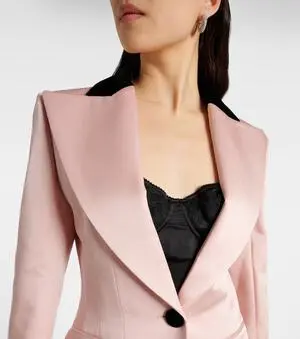 Nina Ricci Twill Double-breasted Blazer