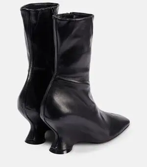 Dries Van Noten Leather Ankle Boots