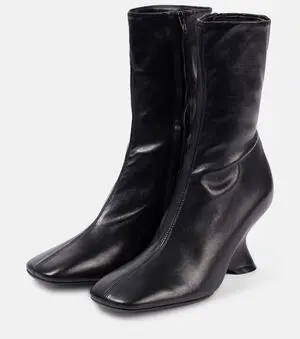 Dries Van Noten Leather Ankle Boots