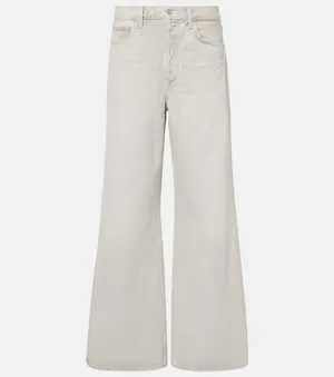Women's Oversized White Jeans