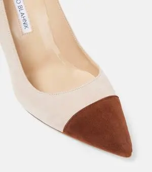 Manolo Blahnik Capcour 105 Suede Pumps