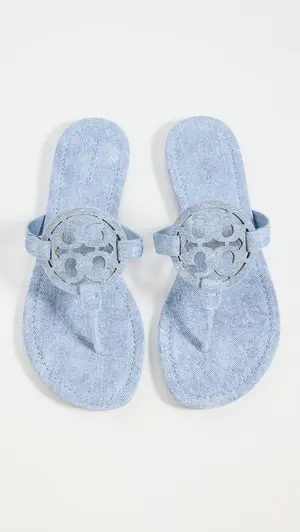 Tory Burch Miller Sandals - Blue Cloud