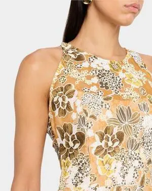 BRONX BANCO Bronx And Banco Sicilia Sleeveless Floral Gown - Multi