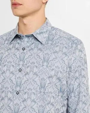Robert Graham Men & Apos;s Highland Sport Shirt Slate Blue