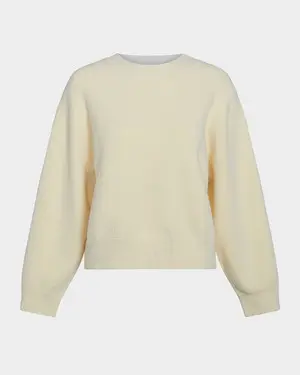 Vince Bouclé Crewneck Sweater - Straw Seed