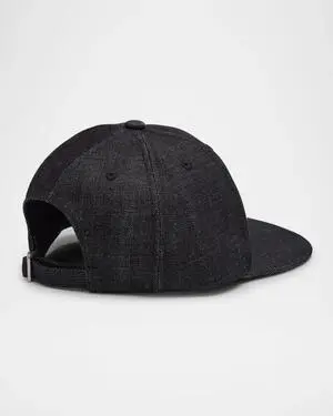 Jacquemus Denim Baseball Cap - Navy