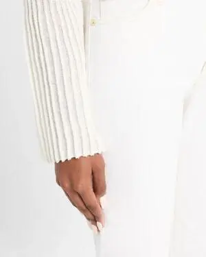 FRAME The Borrowed Denim Pants - White