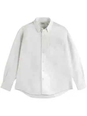 TOD'S Curved-hem Button-up Shirt