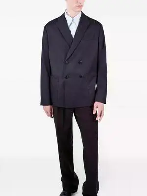 Prada Double-breasted Cotton Blazer