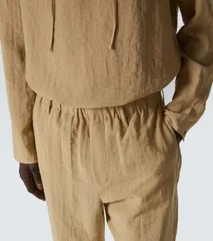 Commas Mid-rise Straight Pants - Beige