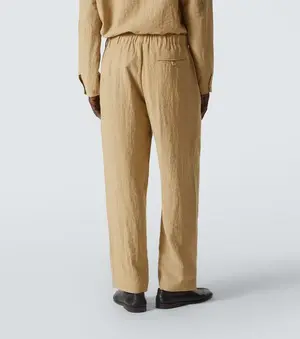 Commas Mid-rise Straight Pants - Beige