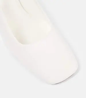 Dries Van Noten Leather Wedge Slingbacks