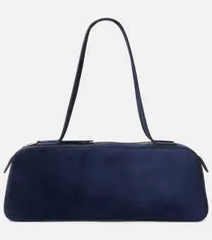 Khaite Simona Suede Shoulder Bag - Blue