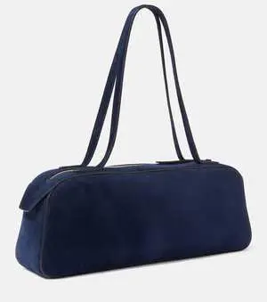 Khaite Simona Suede Shoulder Bag - Blue