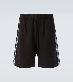 Commas Crochet-trimmed Shorts