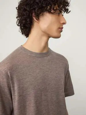 LISA YANG Johannes T-shirt - Deep Truffle