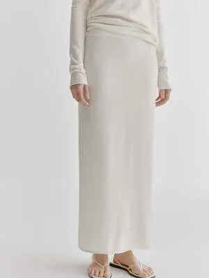 LISA YANG Charlotta Maxi Skirt - Salt