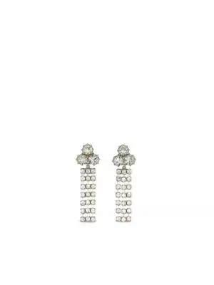 JIL SANDER Crystal-embellished Drop Earrings