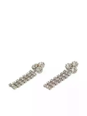 JIL SANDER Crystal-embellished Drop Earrings