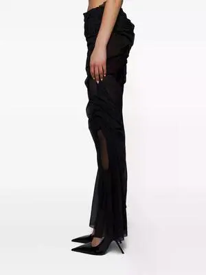 DI PETSA Hand-draped Wetlook Trousers