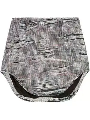 DIESEL® Prince Of Wales Check Cotton Skirt