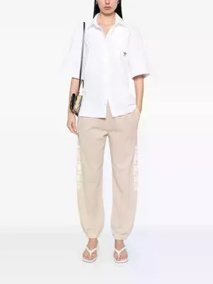 Pinko Logo-print Track Pants - Neutrals