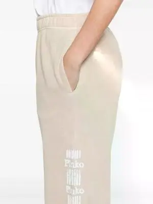 Pinko Logo-print Track Pants - Neutrals