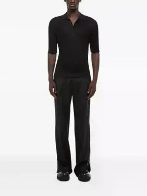 Helmut Lang Ribbed-knit Polo Shirt
