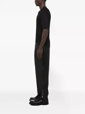 Helmut Lang Ribbed-knit Polo Shirt