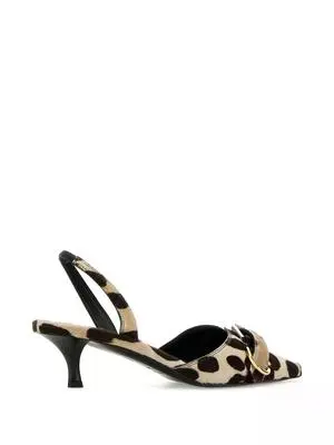 Givenchy 45mm Voyou Slingback Pumps - Neutrals