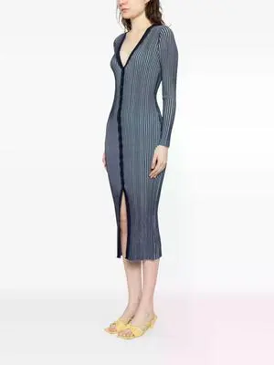 Staud Shoko Midi Dress - Blue
