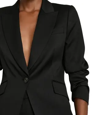 REISS Tailored Single-breasted Blazer - Black