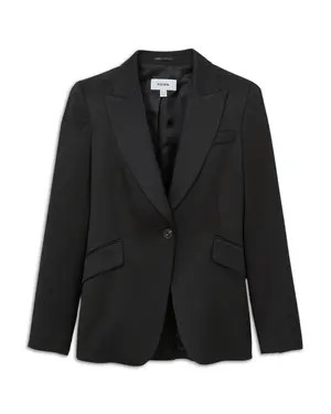 REISS Tailored Single-breasted Blazer - Black
