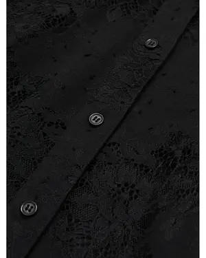REISS Lace Front Shirt