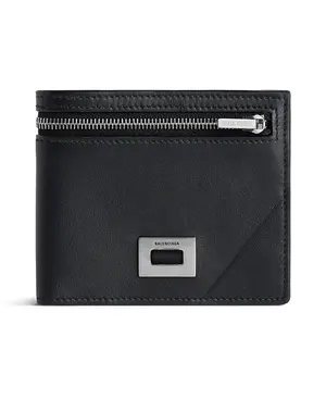 Balenciaga Rodeo Square Folded Wallet - Black