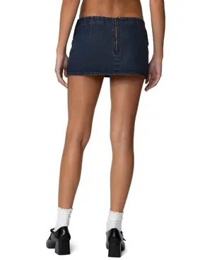 EDIKTED Sky Denim Mini Skort