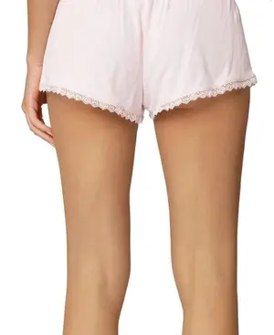 EDIKTED Waffle Shorts - Pink