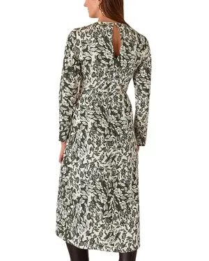Whistles Cut Stems Ruched Side Dress