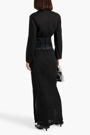 Brunello Cucinelli Bead-embellished Maxi Wrap Dress