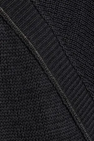 Brunello Cucinelli Bead-embellished Cotton Mini Dress