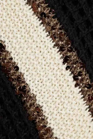 Brunello Cucinelli Sequin-embellished Jute-blend Sweater