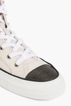 Brunello Cucinelli Canvas High-top Sneakers